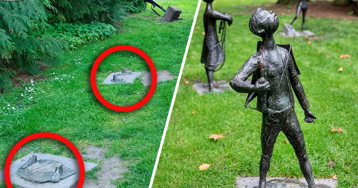 Dieven zagen standbeeldjes af in stadspark: ‘Groot verlies voor ...