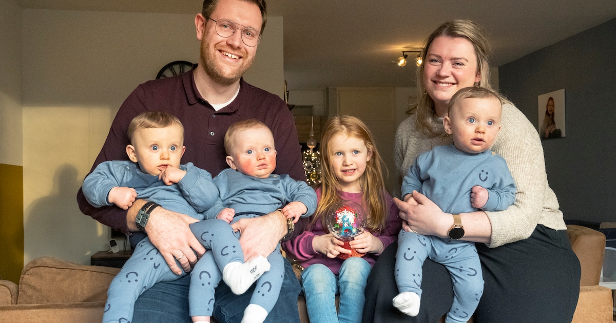 Esmay en Wessel uit Eibergen kregen in 2025 onverwachts een drieling ...