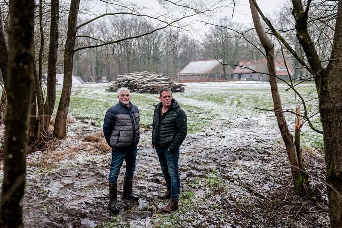 Het is drijfnat in het bos van Bennie, en het moet nog natter ...