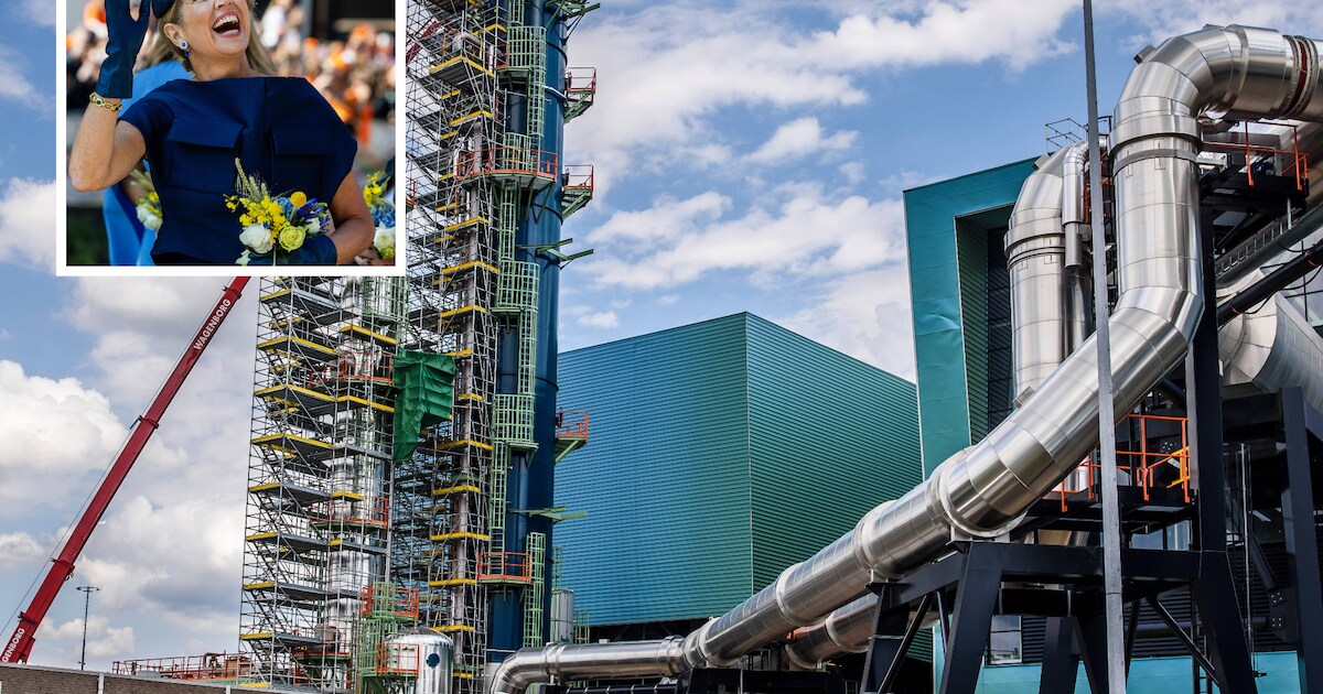 Koningin Máxima opent CO2-afvanginstallatie Twence | Hengelo | Tubantia.nl