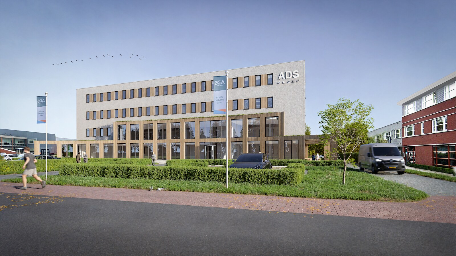 Dit is hoe het verbouwde kantoor van de ADS Groep in Goor er uit gaat zien: 'Nodig om in Goor te ...