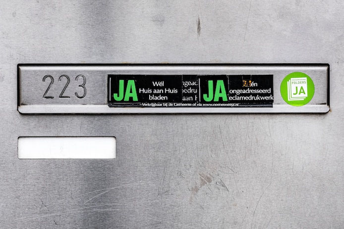 Ja/ja-sticker in Borne vanaf mei 2025, voor wie nog wél reclame door de ...