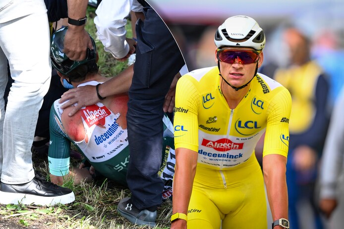 Zware val van vriend Jasper Philipsen komt hard aan bij Mathieu van der ...