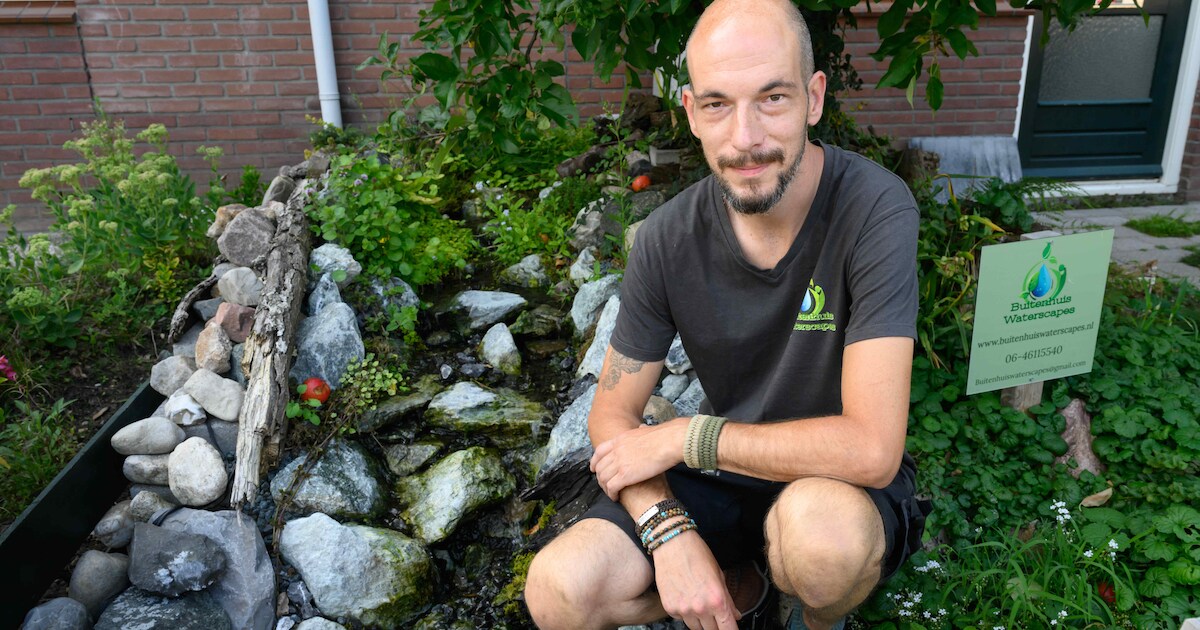 Met wilde vijvers en watervallen wil Marcel (38) een alternatief bieden ...