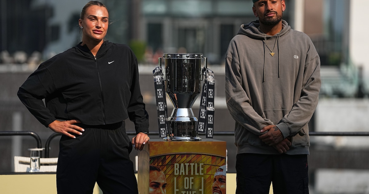 Oefenpotje of historische clash op tennisbaan? Sabalenka daagt Kyrgios ...