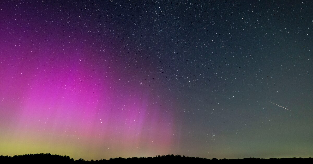 Geen Photoshop: zo zag het Noorderlicht boven Twente er afgelopen nacht ...