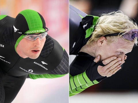 Winnaar Jenning de Boo voelt de pijn van zijn schaatsmaat Tim Prins ...