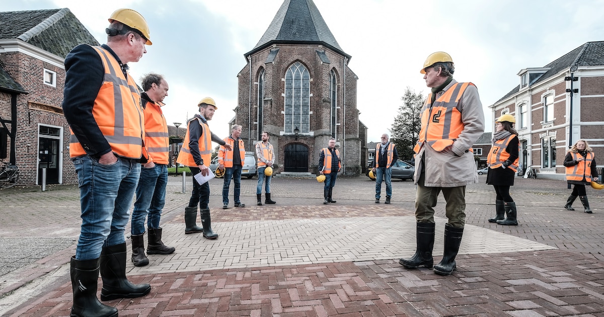 Make-over van Dinxperlo in volle gang: kaal plein verandert in een park ...