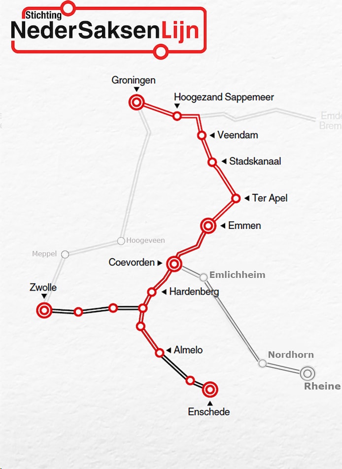 Het lijkt er dan toch van te komen: snel van Enschede naar Groningen met de trein over de ...
