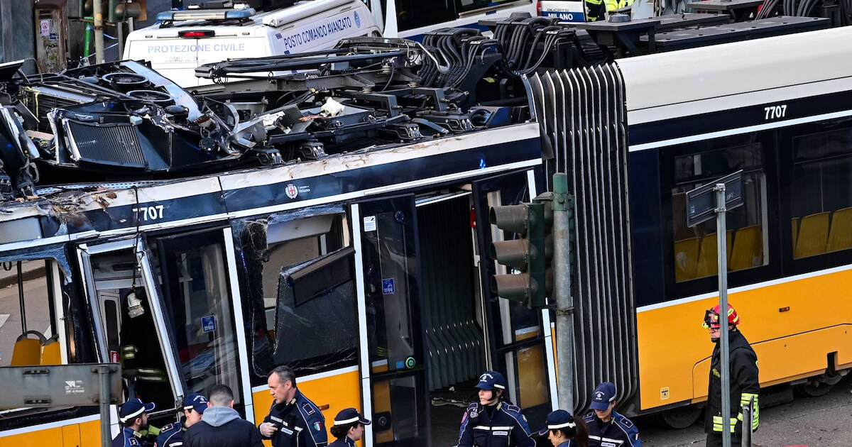 Tram ontspoort in Milaan en botst tegen winkel: twee doden en 39 ...