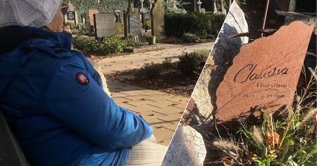 Claudia uit Rossum ontwierp haar eigen graf, moeder Willemien koestert ...