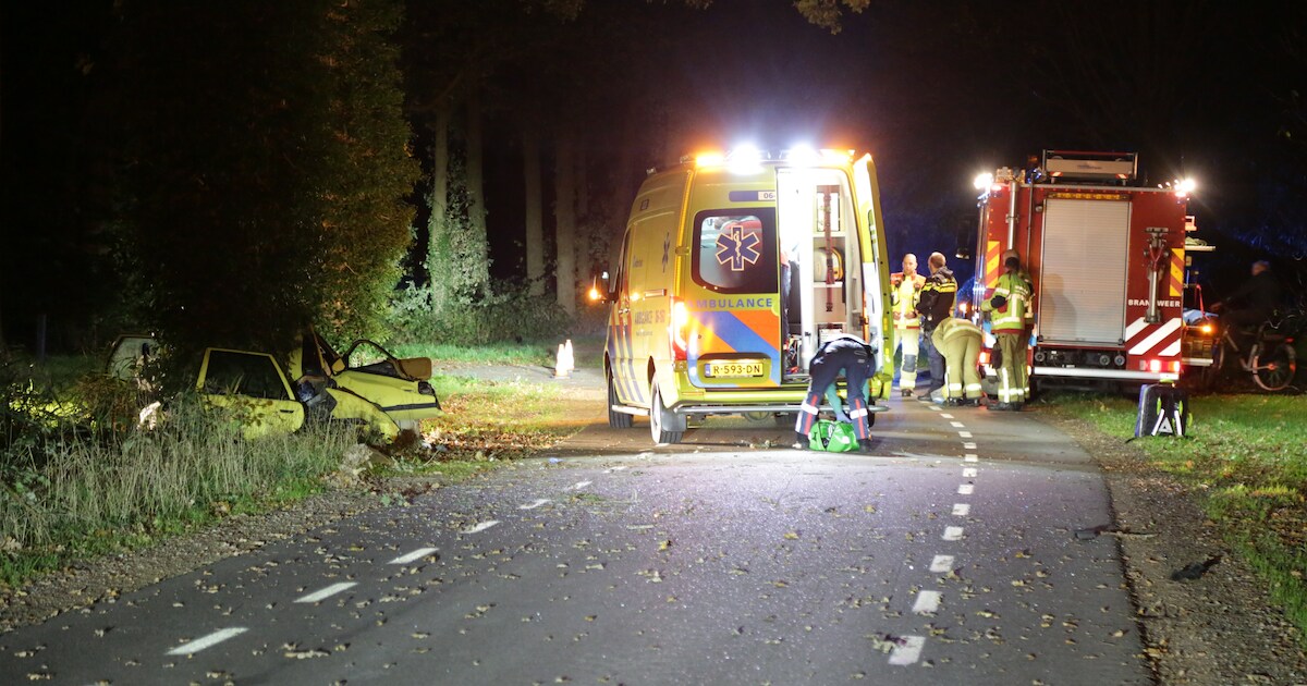Automobilist uit Goor (41) ernstig gewond bij botsing met boom | Hof van Twente | tubantia.nl