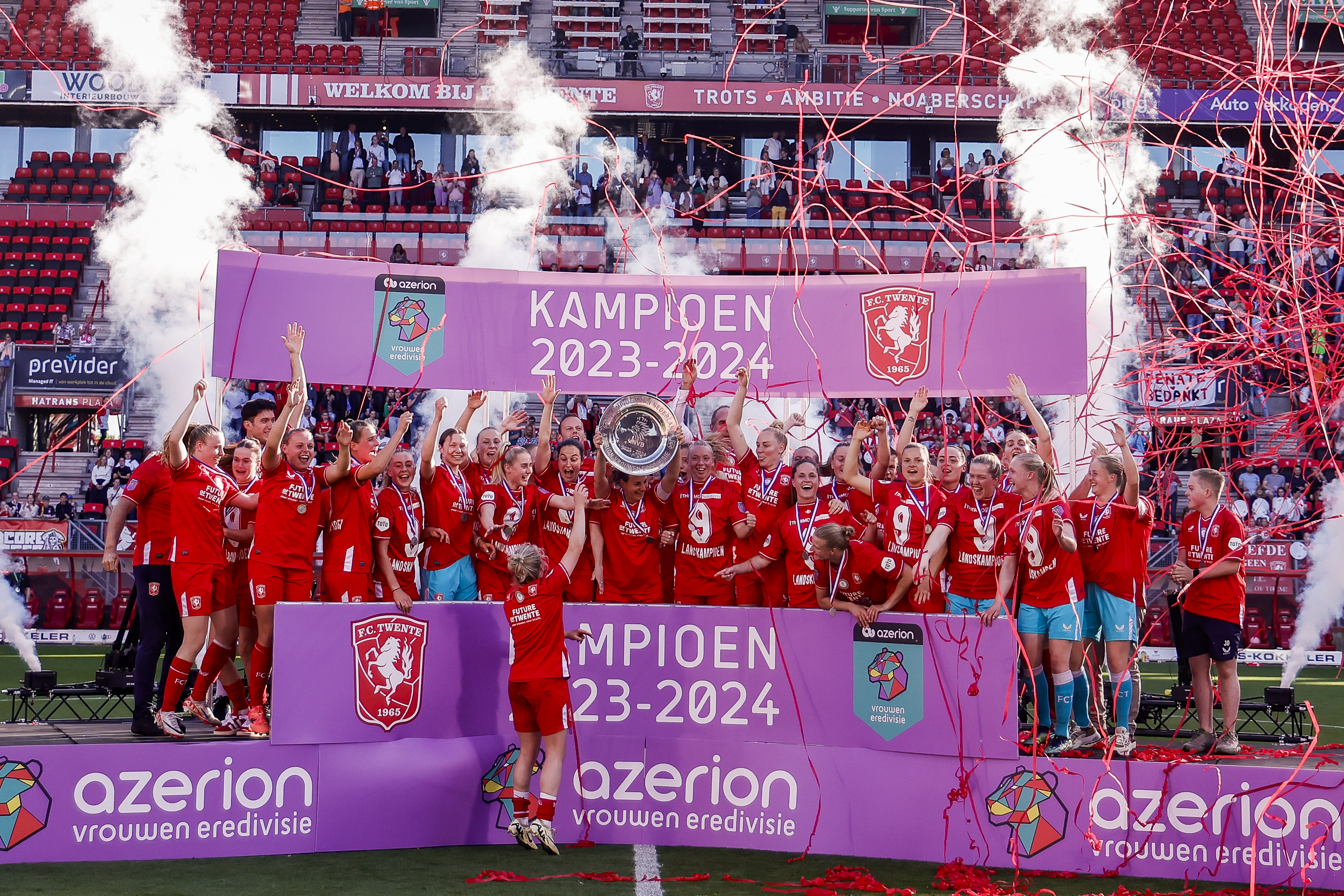 FC Twente Vrouwen is verzekerd van podiumplaats, maar welke plek wordt ...
