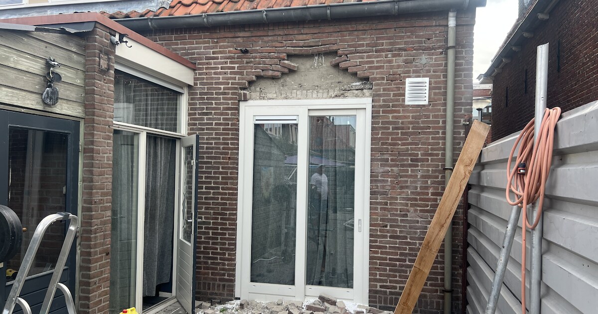Gevel stort in, gezin Meijer uit Almelo moet op stel en sprong ...