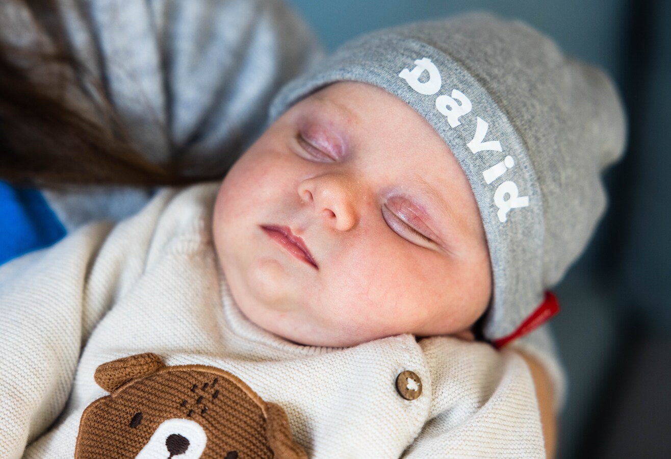 Luibov vluchtte zwanger uit Oekraïne, baby David is nu een lichtpuntje ...