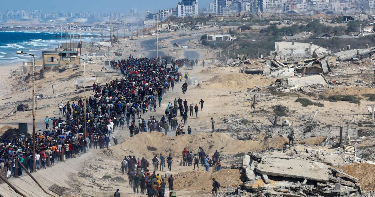 Staakt-het-vuren in Gaza ingegaan: duizenden Gazanen trekken naar ...