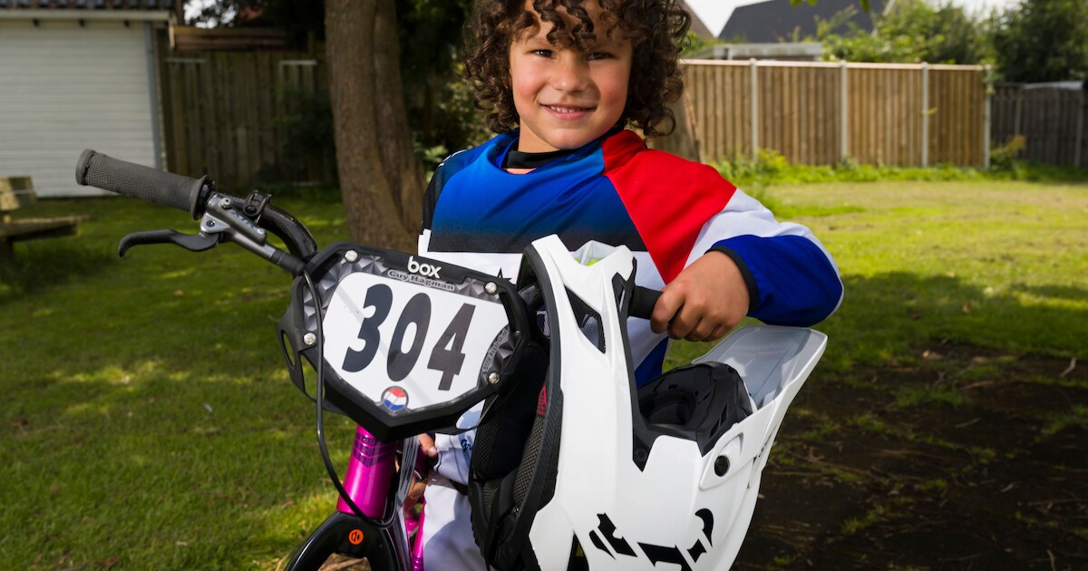 Drie turven hoog en toch de snelste: Guy Hagman (6) uit Goor heeft al ...