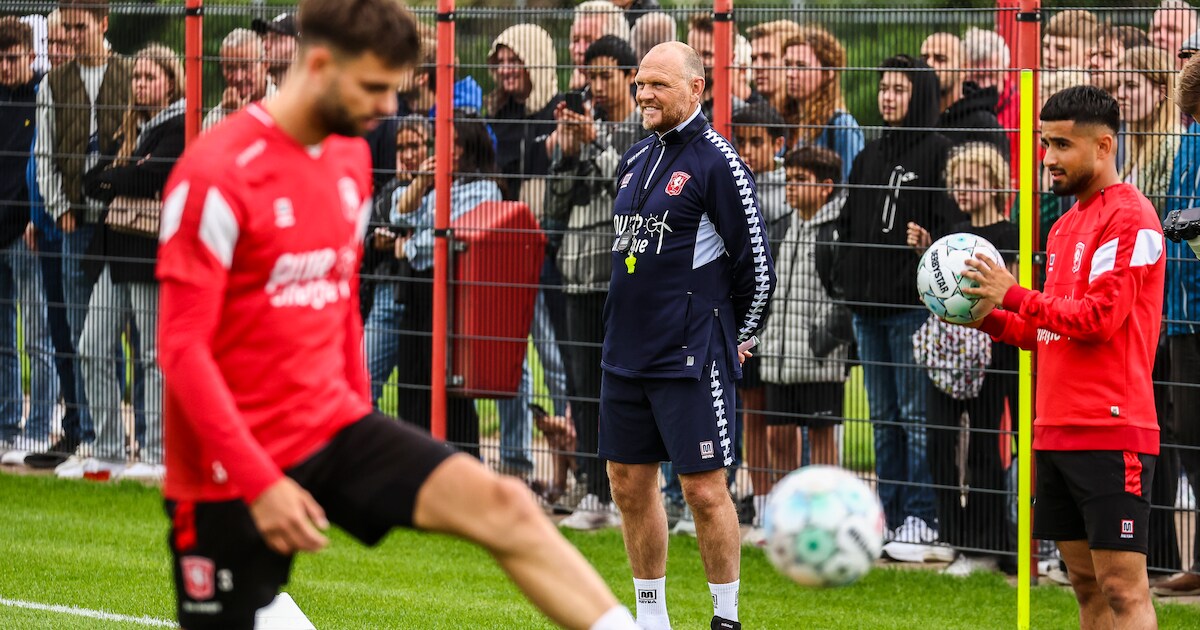 Bij Joseph Oosting gaat de lach niet van het gezicht op de eerste dag ...