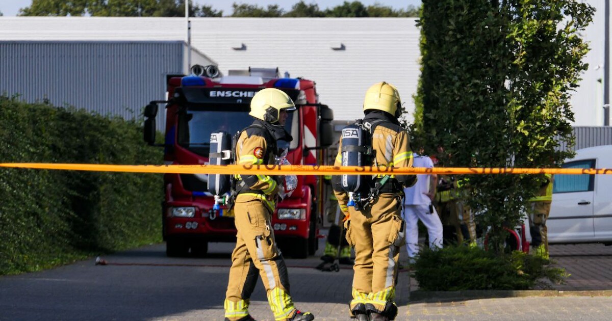 Hulpdiensten uitgerukt na lekkage van gevaarlijke stof in Enschede ...