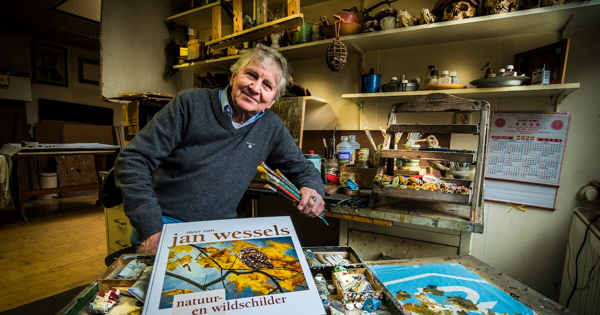 Hengelose kunstenaar Jan Wessels (75) gaat nog altijd het avontuur met ...