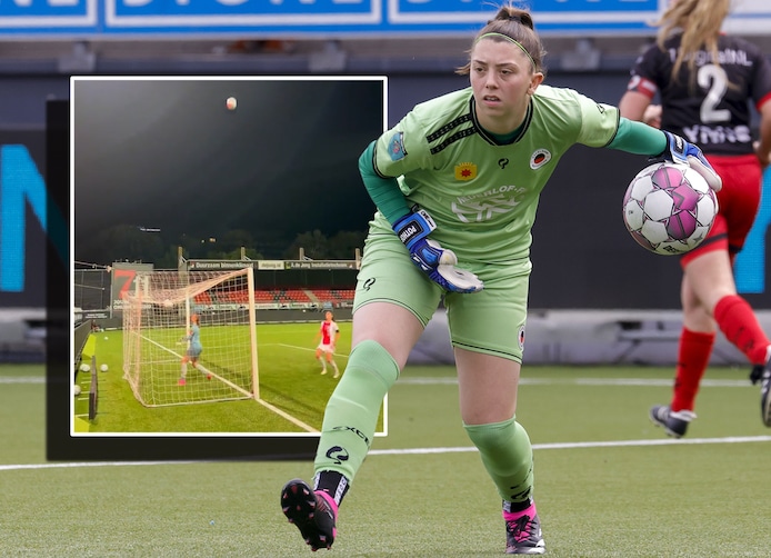 Excelsior-keeper gaat viraal: ‘Ze wordt ook internationaal voor lul ...