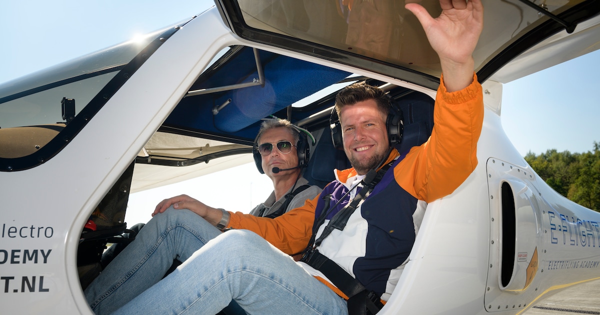 Eerste elektrische vliegtuig ter wereld staat in Enschede, wij maakten een proefvlucht: ‘Nog ...