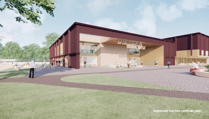 Stap dichterbij Sportcentrum Borne-West, met aparte hal voor ...