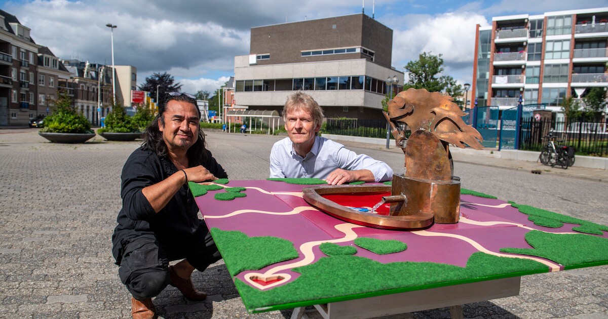 Reusachtige bewegende fontein komt er tóch niet in Almelose binnenstad ...
