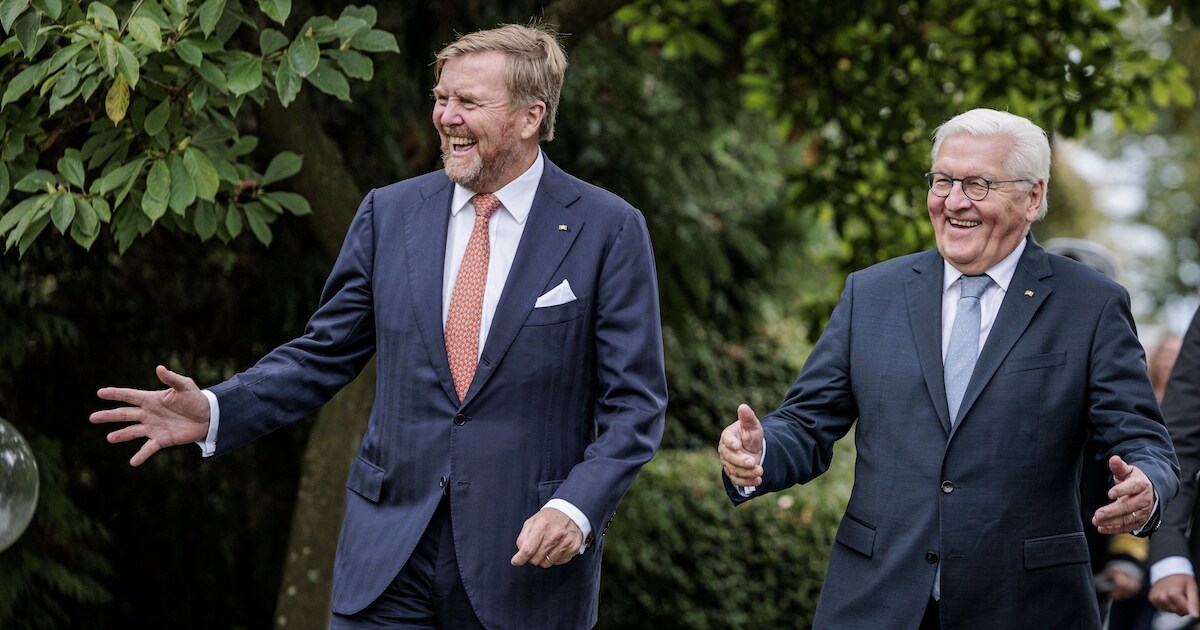 Duitsers uitgelaten over koning in Münster: ‘Heel positief beeld van ...