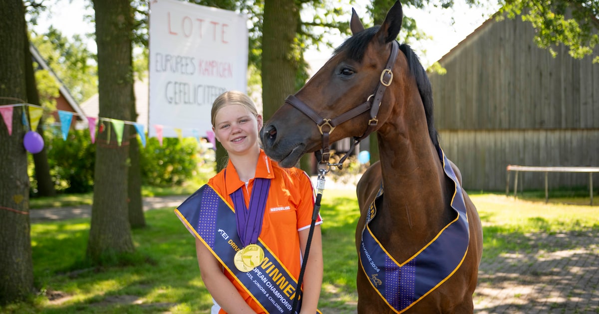 Dit is Lotte (13) uit Twente en zij is nu al Europees kampioen, ondanks ...