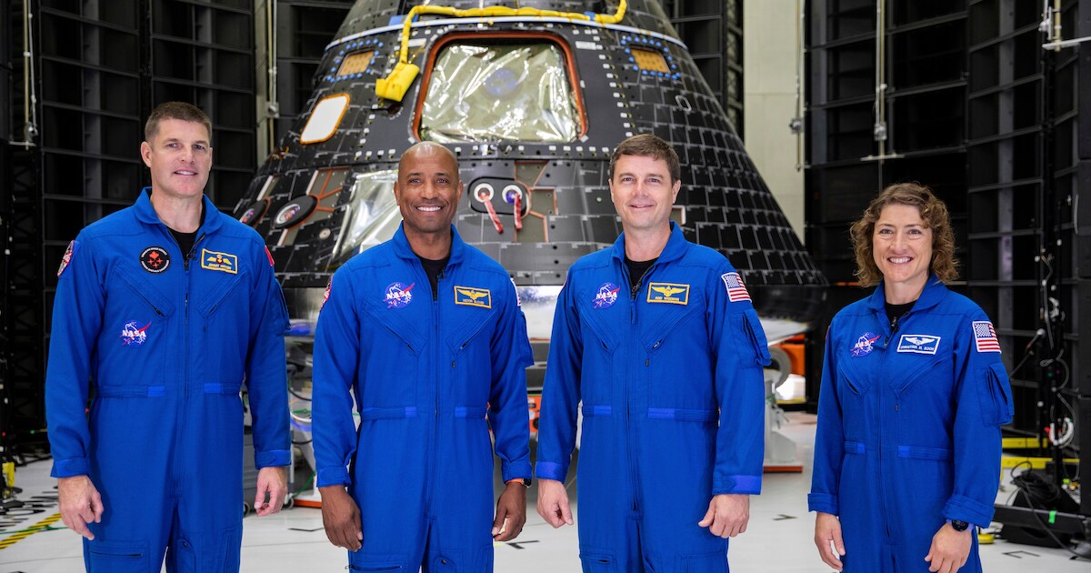 Astronauten maanreis zien voor het eerst hun ruimteschip: ‘Begint heel ...