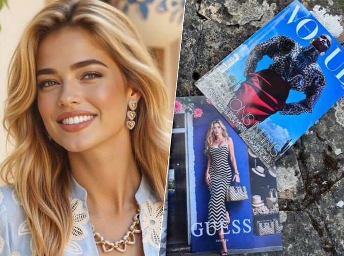 Vogue-lezers komen niet-bestaand model tegen in het modeblad en uiten ...