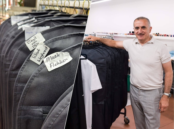 Frenkies pantalon zat nog niet perfect, dus kwamen Zeki uit Enschede en ...