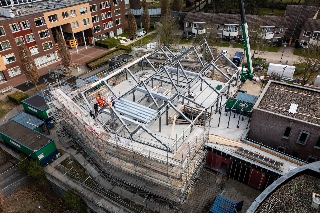 Huis van Borne krijgt vorm met grote stalen constructies en ‘Lego-blokken’ | Foto | tubantia.nl