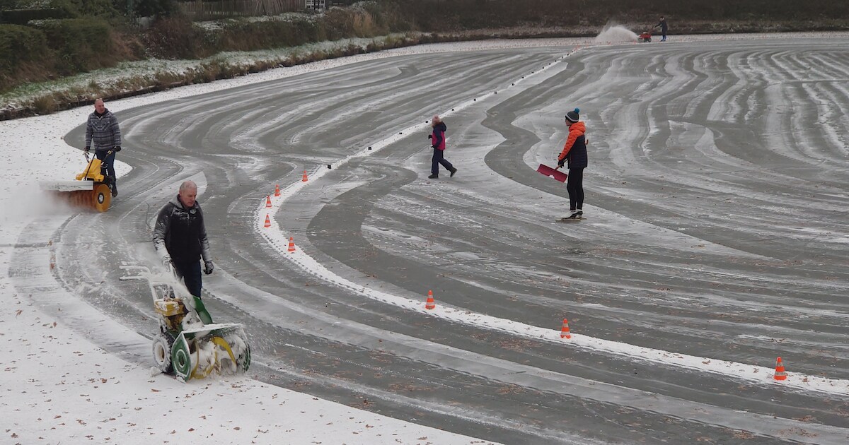 Lonneker heeft precies één dagje schaatspret | Enschede | Tubantia.nl
