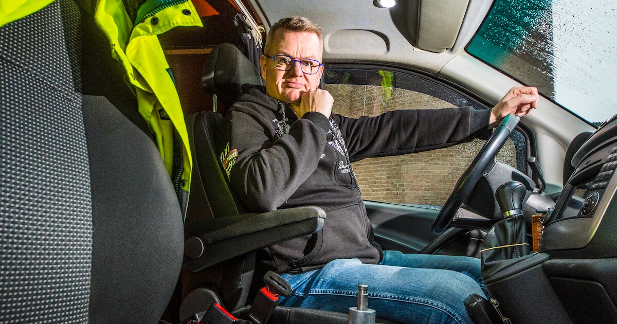 Flink afgevallen Johnny Bolk uit Almelo is niet meer zelf het convoi ...