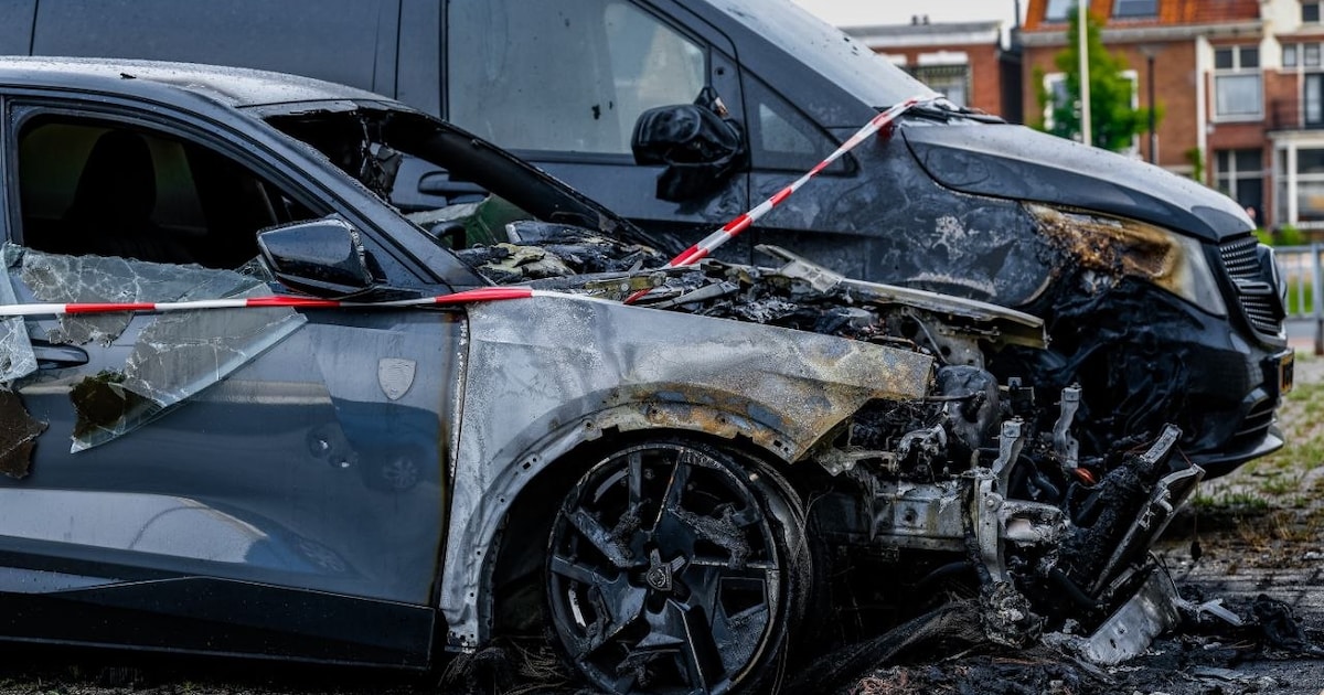 Twee auto's verwoest door brand aan Broekheurnerweg in Enschede ...