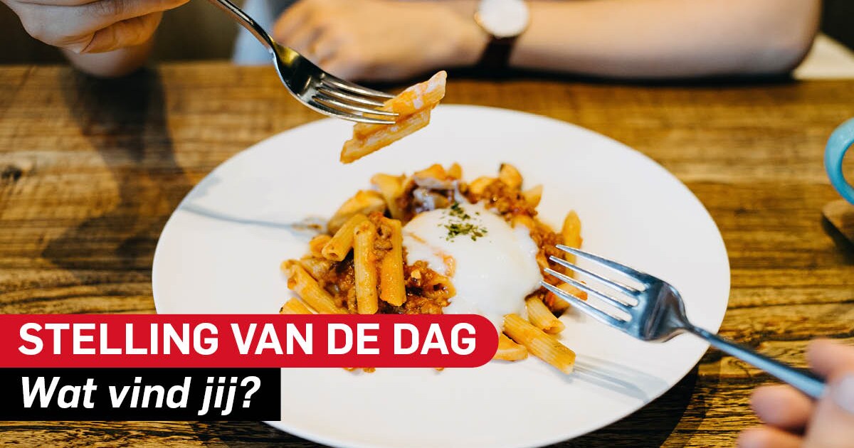 Stelling | 5 euro extra voor een bord en bestek is logisch als je samen ...